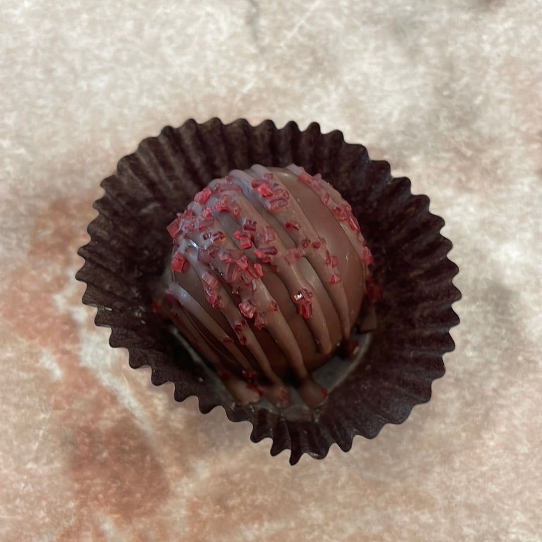 Milk Raspberry Truffle – Sweet Mona's Chocolates